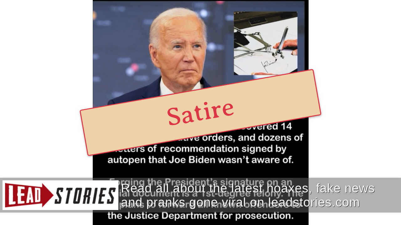 Fact Check: FBI Did NOT Uncover 14 Pardons, 11 Executives Orders Signed ...