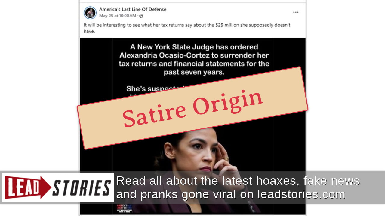 Fact Check: Fictional Story That NY Judge Demanded Rep. Ocasio-Cortez's ...