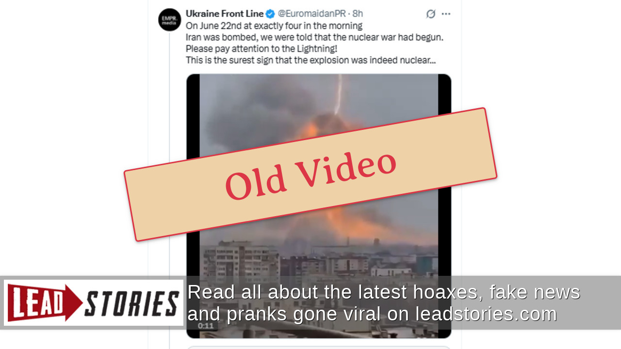 Fact Check: Video Does NOT Show Lightning Bolt During Nuclear Explosion ...