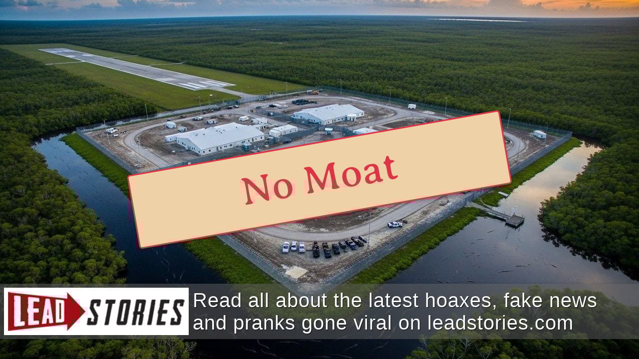 Fact Check: Image of 'Alligator Alcatraz' With A Moat Is NOT Real -- AI ...