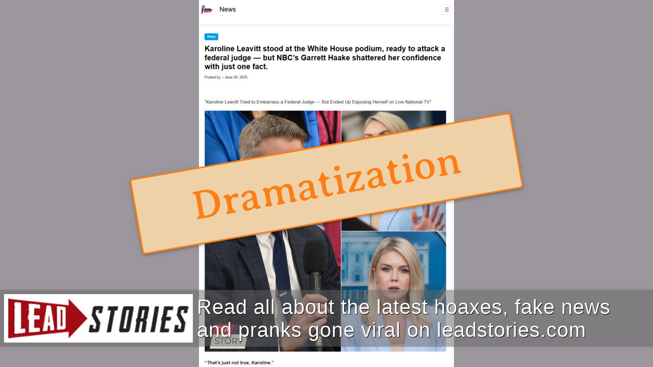 Fact Check: Garrett Haake DID Fact-Check Karoline Leavitt, But Dramatic ...