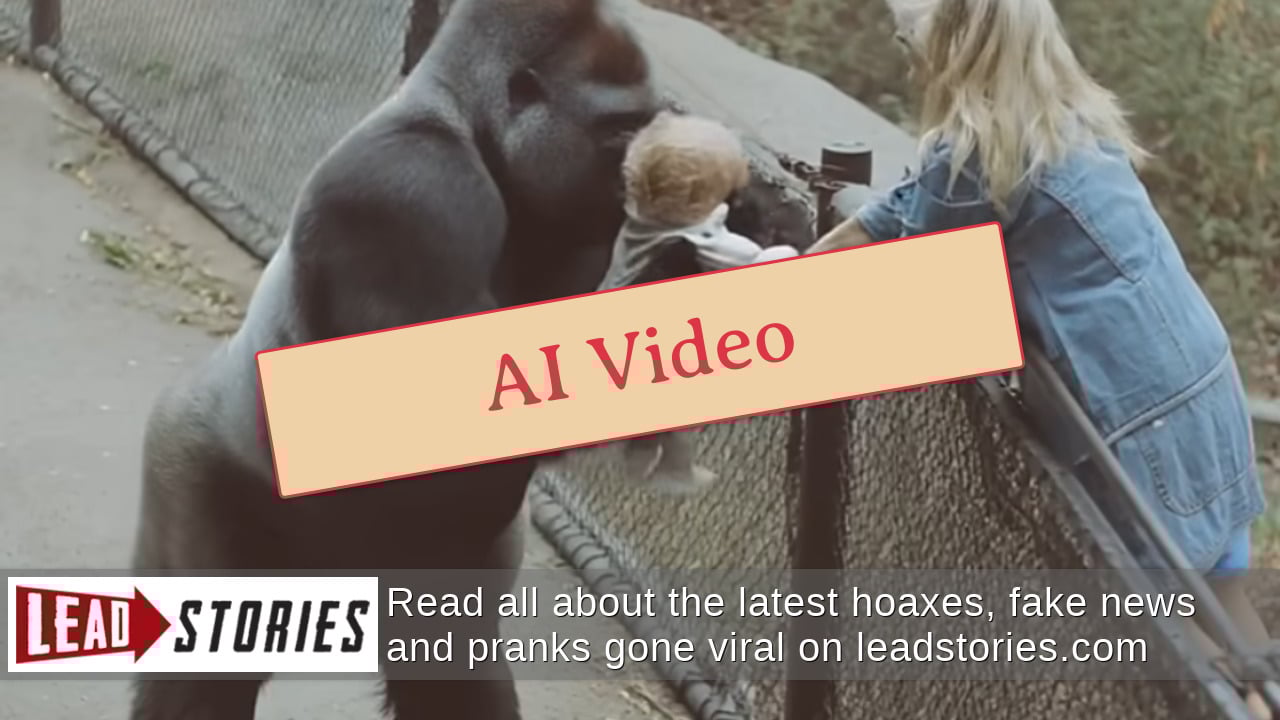 Fact Check: Video Does NOT Authentically Show Gorilla Gently Handling Baby Girl Over To Her ...