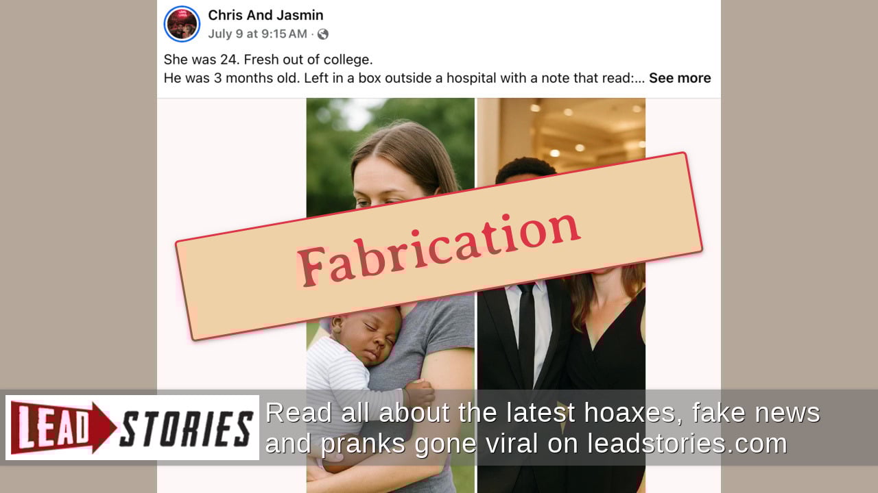 Fact Check: FAKE Post and Photos Tell Story of Abandoned 'Baby Elijah ...