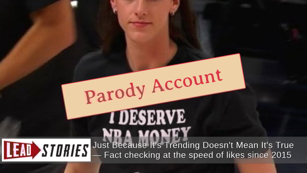 Fact Check: Caitlin Clark Was NOT Photographed At A 2025 WNBA All-Star Event In An 'I Deserve ...