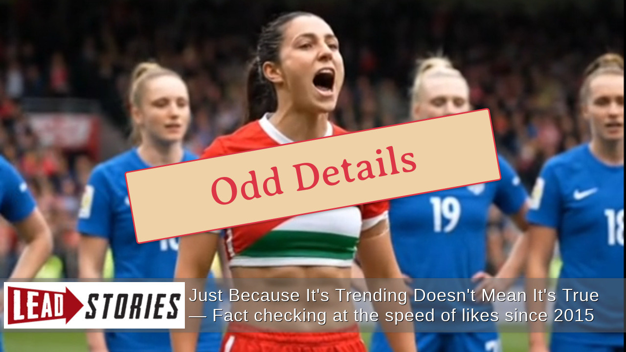 Fact Check: Video Of Female Soccer Player Lifting Red Shirt To Reveal ...