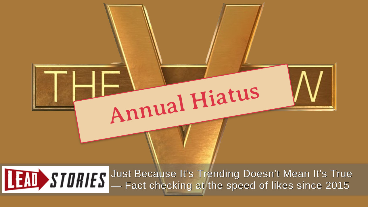 Fact Check: The View Was NOT Cancelled, As Of July 25, 2025 -- Show ...