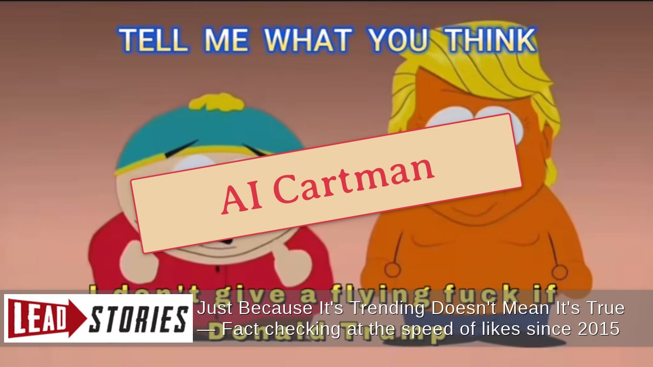 Fact Check: AI Generated South Park Clip Has Cartman Talking About ...