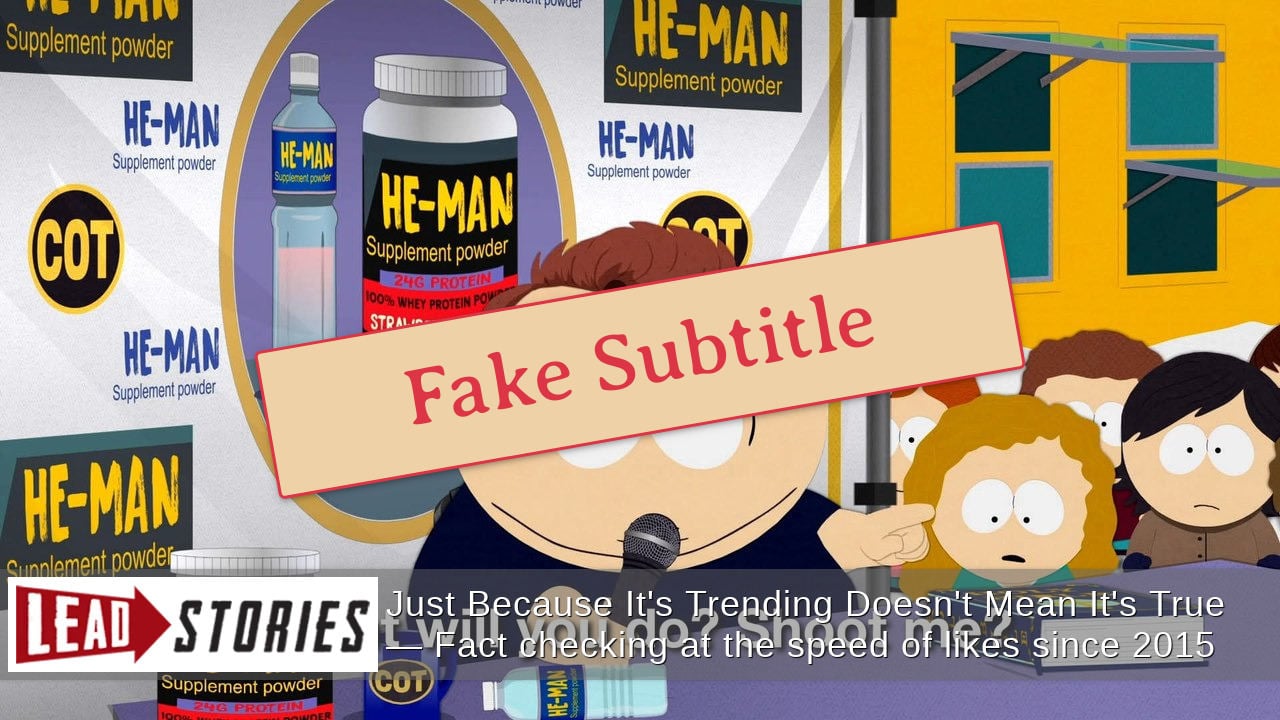 Fact Check: FAKE Subtitle Shows Cartman Saying 'What Will You Do? Shoot ...