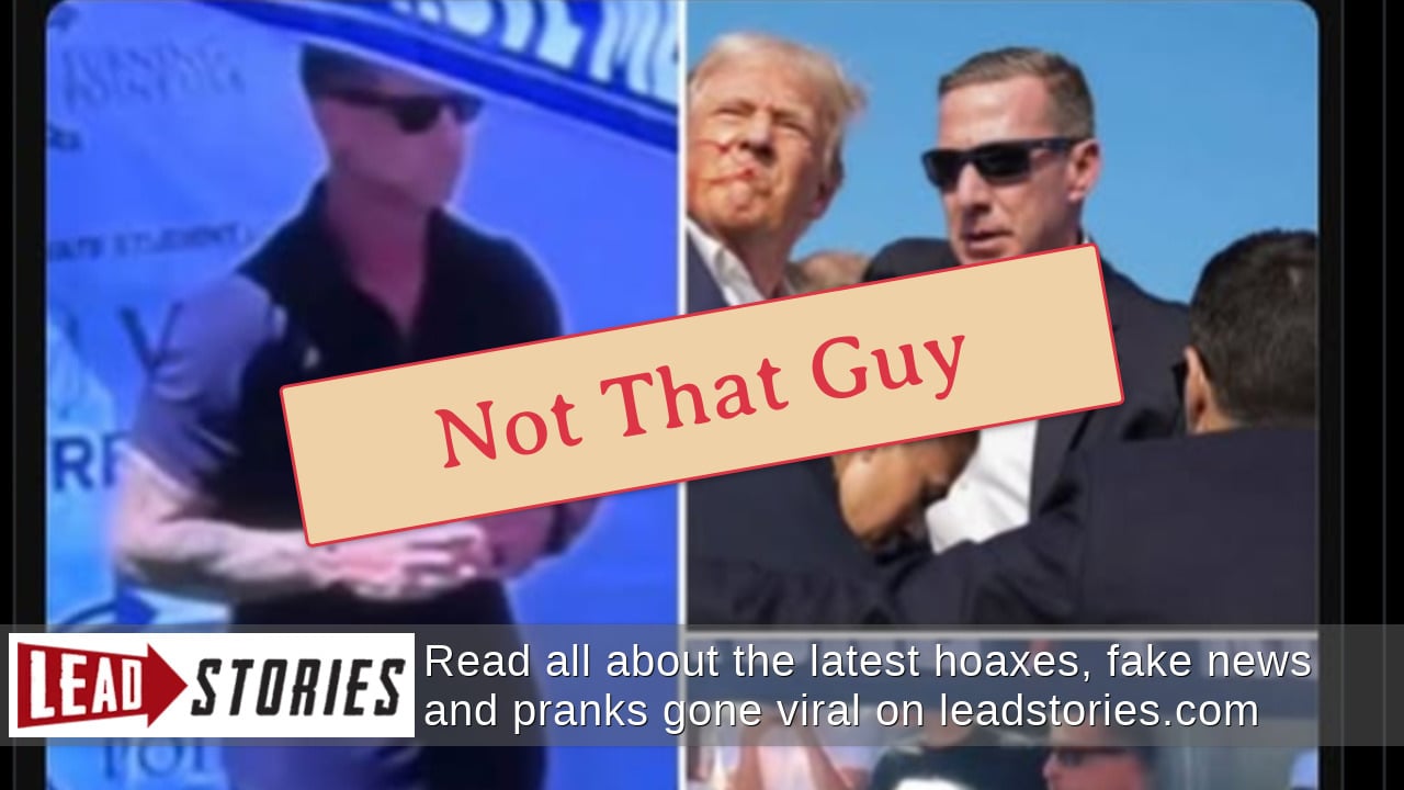 Fact Check: No Evidence Secret Service Agent Standing With Donald Trump ...