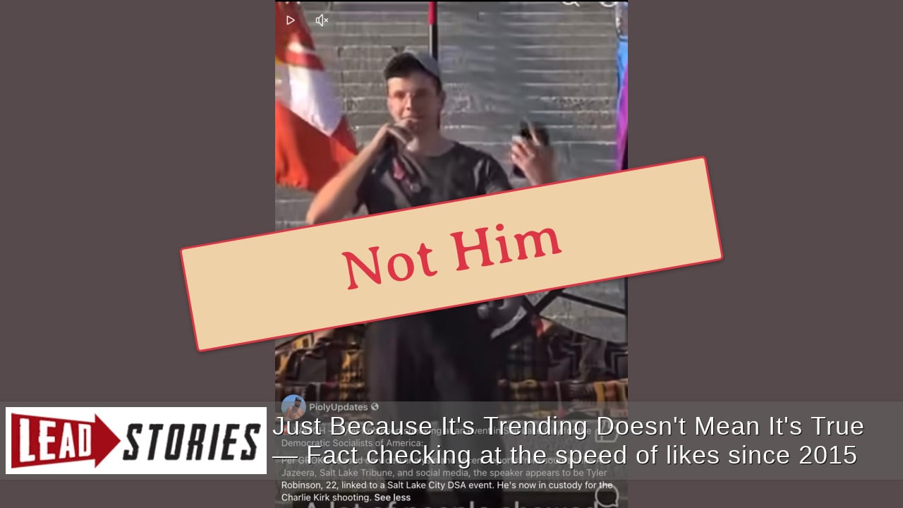 Fact Check: Viral Video Does NOT Show Tyler Robinson Speaking At Event ...