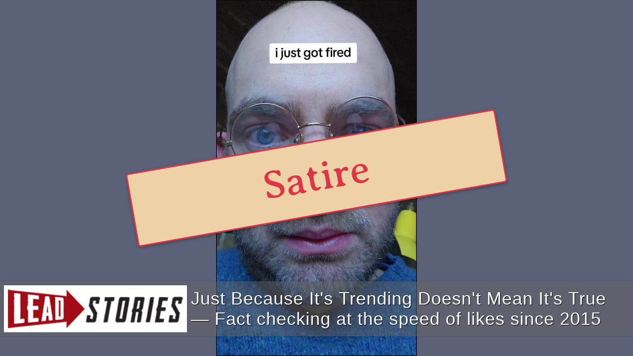 Fact Check: Satirical Damien Slash Video Shows Him Saying He Got Fired ...