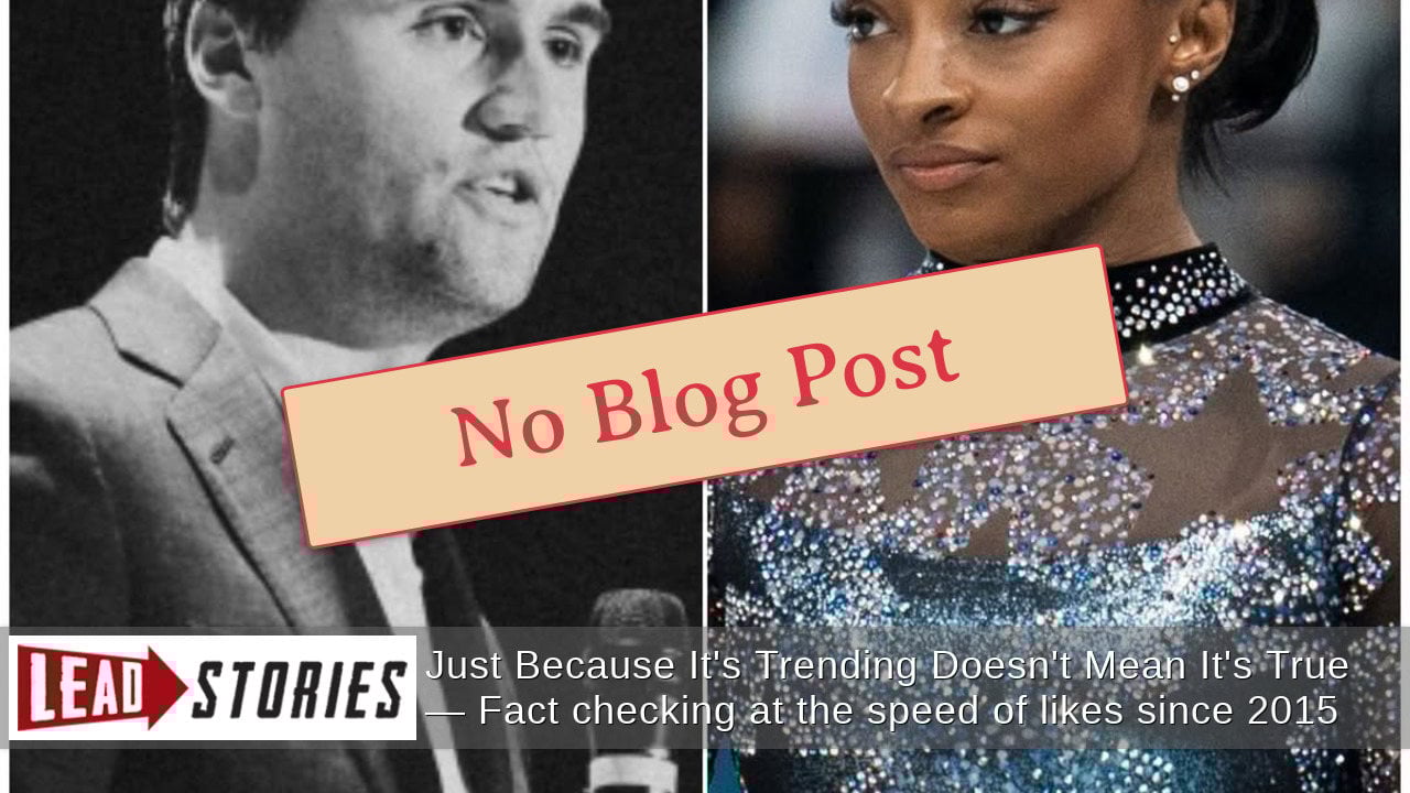 Fact Check: Simone Biles Did NOT Write a Blog Post About Charlie Kirk ...