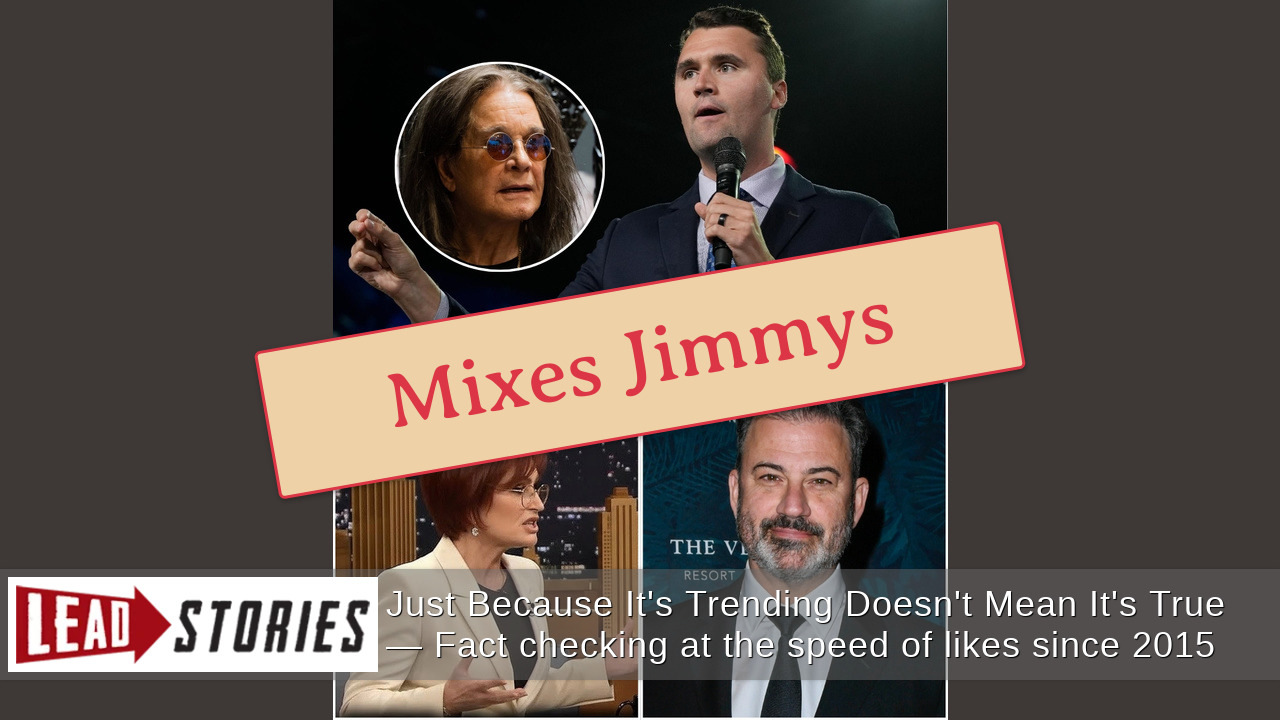 Fact Check: Sharon Osbourne Did NOT Storm Off Jimmy Kimmel Or Jimmy ...