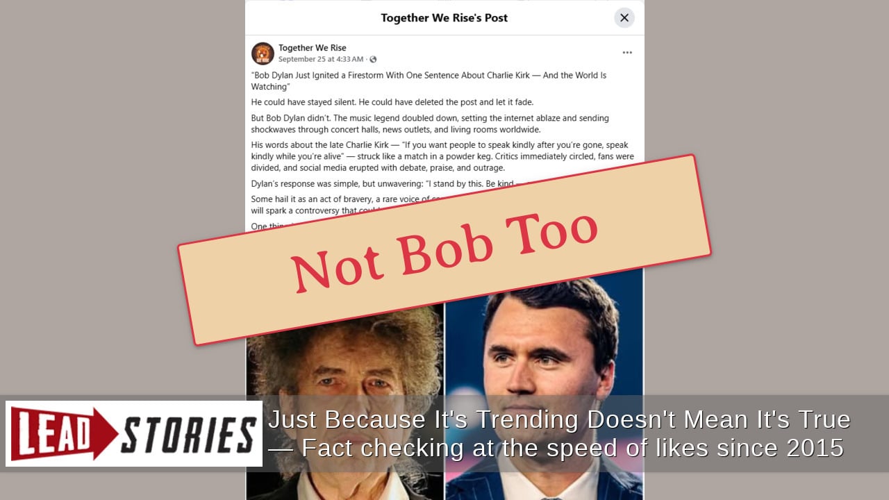 Fact Check: Fake Bob Dylan Quote About Speaking Kindly While You're ...