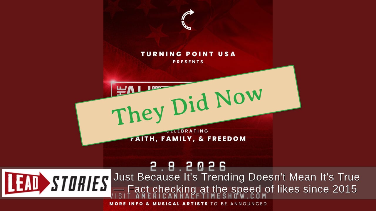 Fact Check: Turning Point USA Now DID Announce They're Doing Their Own ...