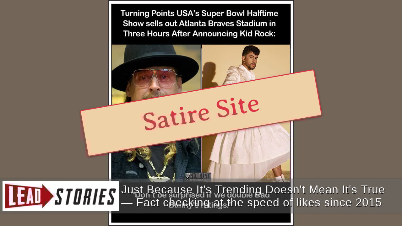 Fact Check: Turning Point USA's Super Bowl Halftime Show Did NOT Sell Out Atlanta Braves Stadium ...