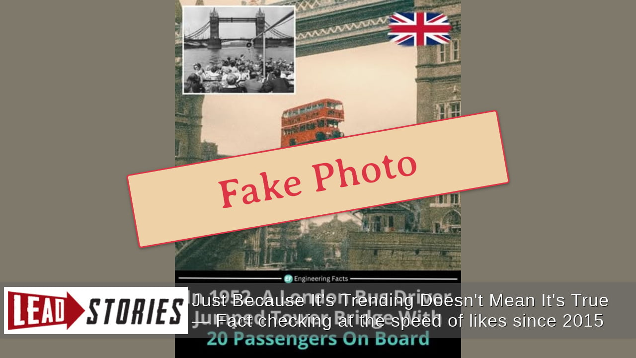 Fact Check: FAKE Photo Does NOT Show Real Moment London Bus Jumped The ...