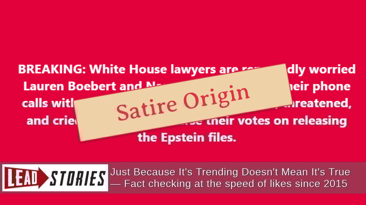 Fact Check: NO 'Breaking' Report That Lawyers Worried Boebert Recorded ...