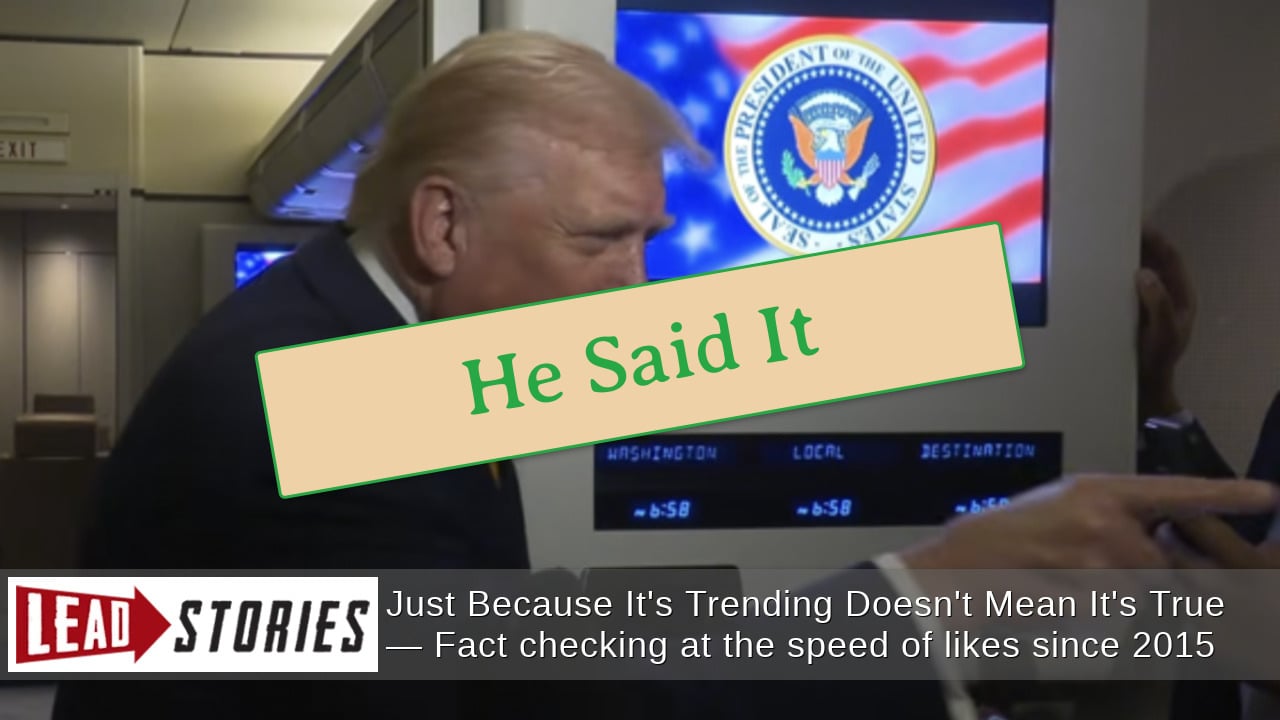 Fact Check: President Trump DID Tell A Female Reporter 'Quiet, Piggy ...