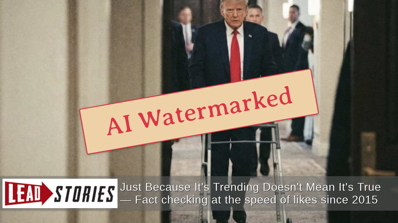 Fact Check: Image Showing President Trump Using Walker Is NOT Real ...