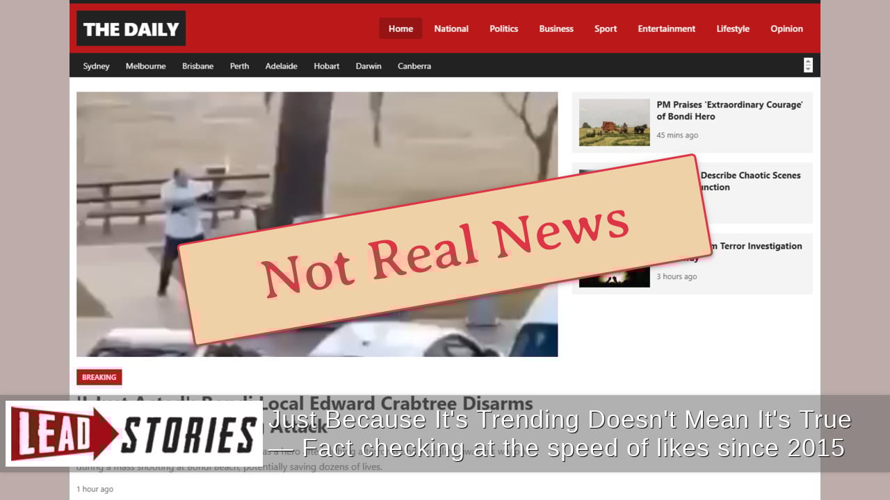 Fact Check: FAKE Site Said IT Professional 'Edward Crabtree' Disarmed ...