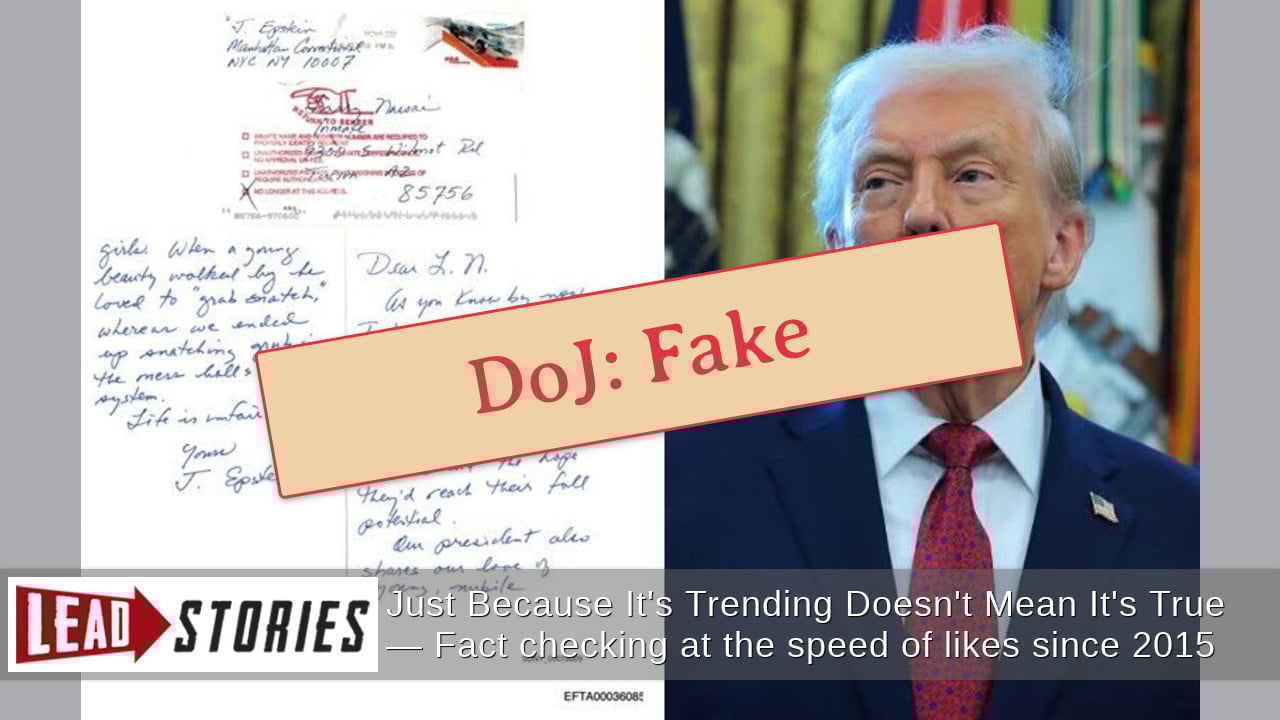 Fact Check: DoJ DENIES Epstein Letter To Larry Nassar Mentioning 'Our ...