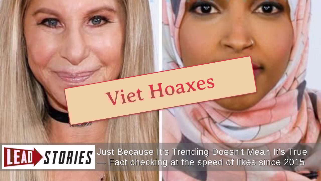 Fact Check: Fake Stories Say Streisand, Farage, Speaker Johnson And ...