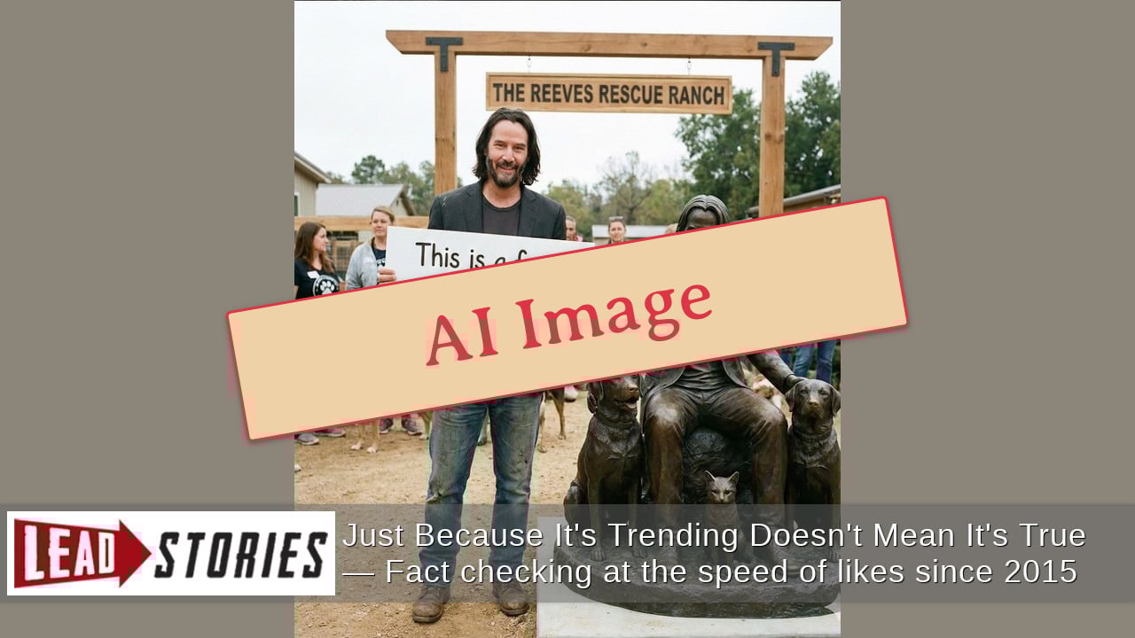 Fact Check: AI Image In Keanu Reeves 'Arch Animal Sanctuary' Story With ...