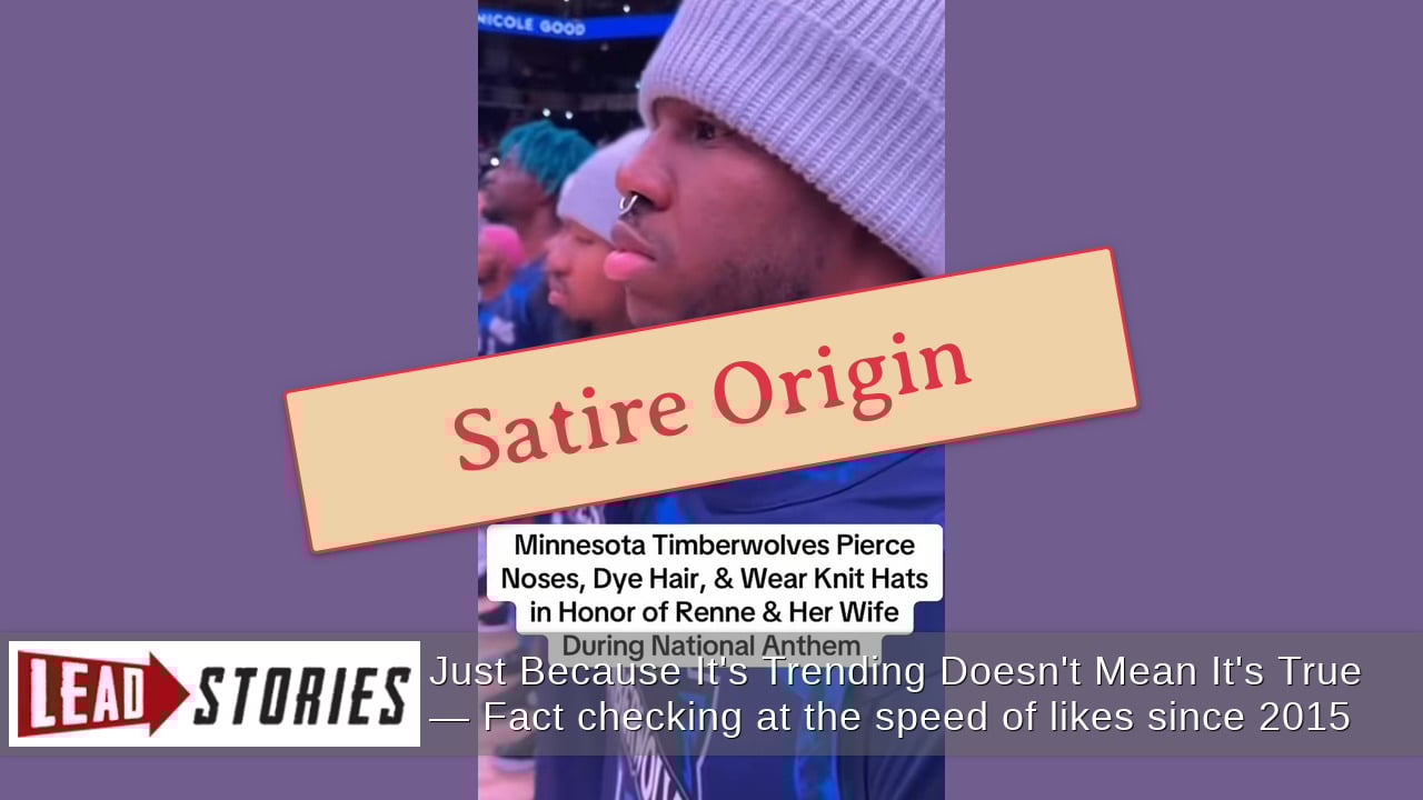 Fact Check: Video Does NOT Show Timberwolves National Anthem Ceremony ...
