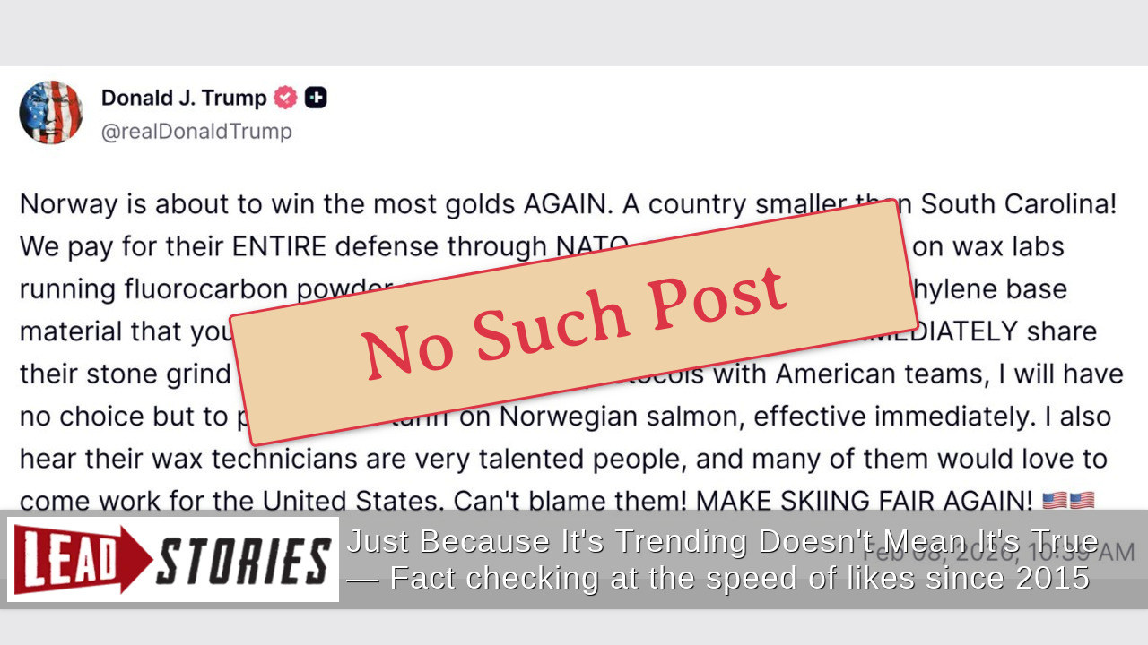 Fact Check: Trump Did NOT Threaten A 250% Tariff On Norwegian Salmon ...