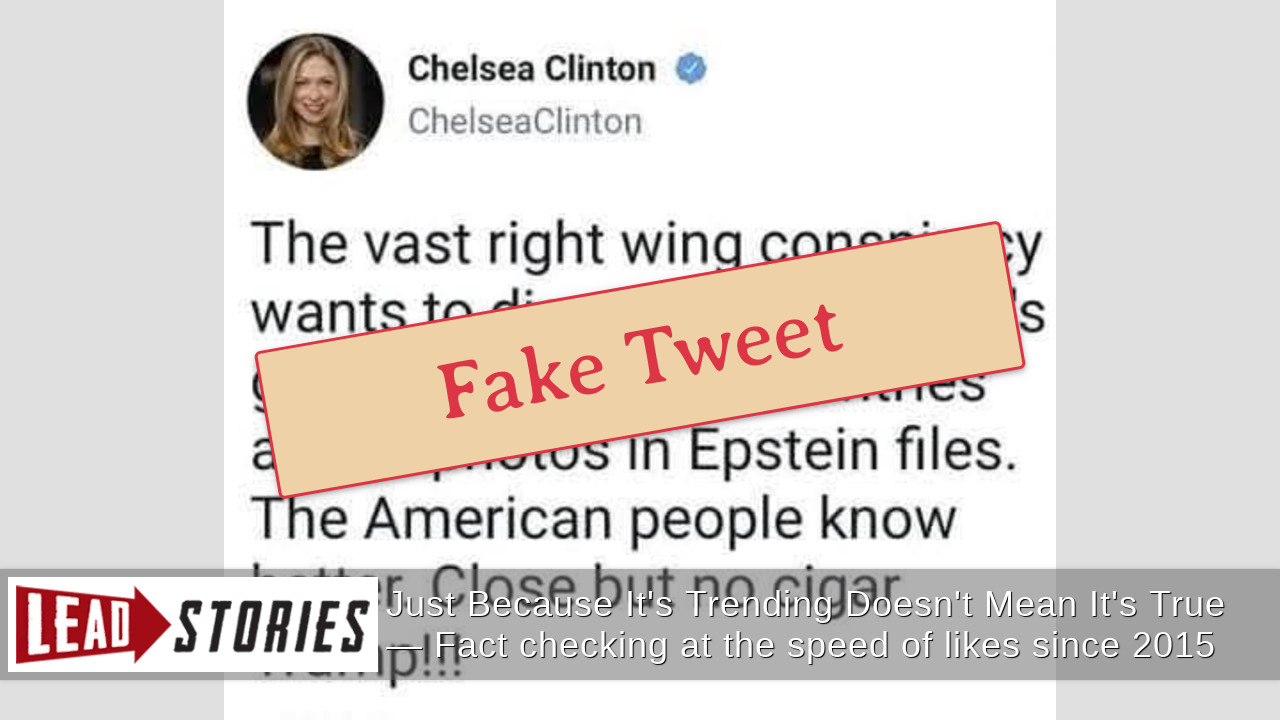 Fact Check: Chelsea Clinton Did NOT Post "Close but no cigar Trump ...