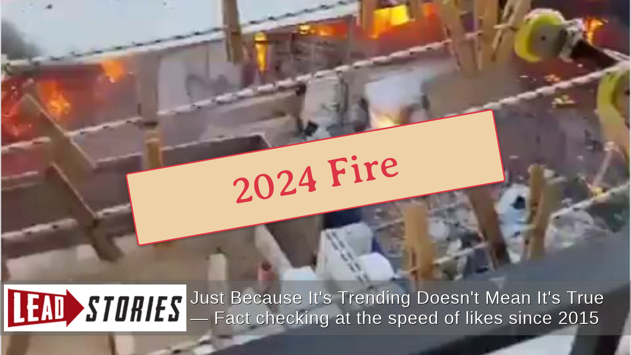 Fact Check: Video Does NOT Show Fire At Tel Aviv Munitions Storage ...