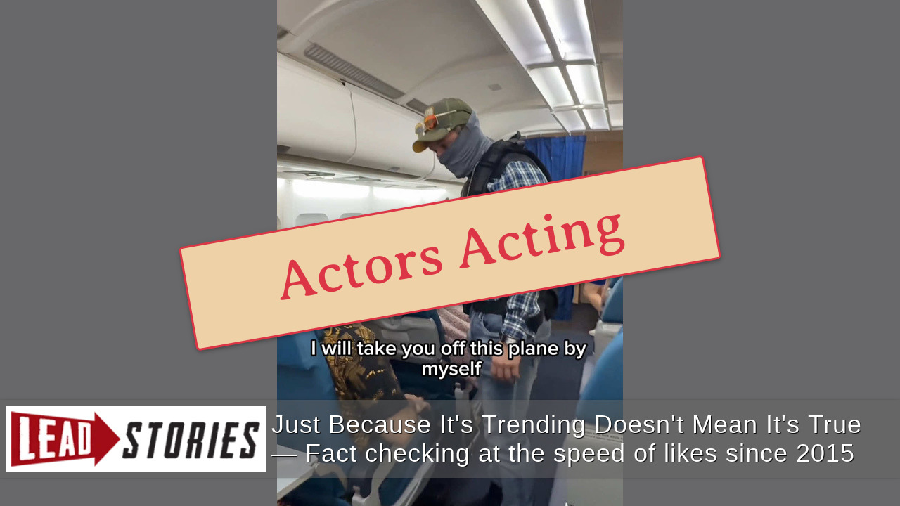 Fact Check: Skit Of ICE Agent Removing a U.S. Citizen From A Plane Is ...