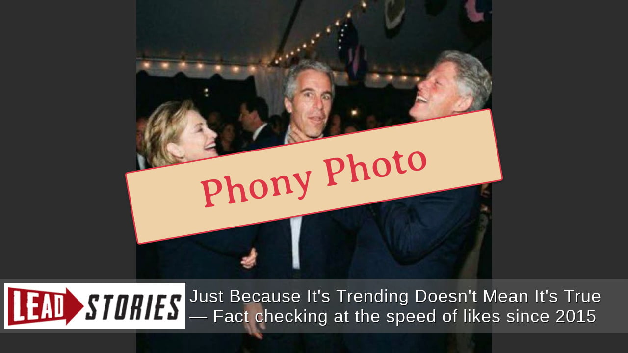 Fact Check: Photo Does NOT Show Hillary Clinton Pulling Jeffrey Epstein ...