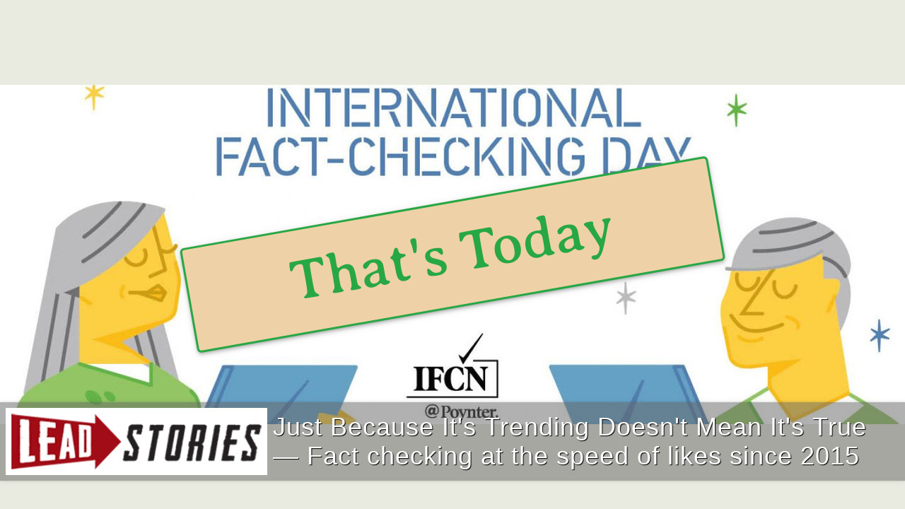 Fact Checking Day 2026: Fact Checking Matters More Than Ever In The U.S ...