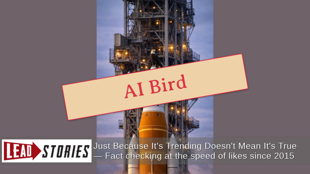 Fact Check: AI Photo Shows Bald Eagle Landing On Artemis II At Launch ...