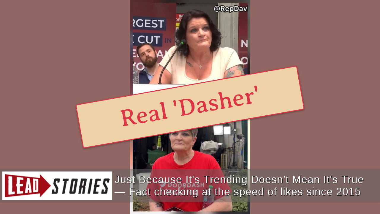 Fact Check: FALSE Posts Claim DoorDash Delivery Driver At White House ...