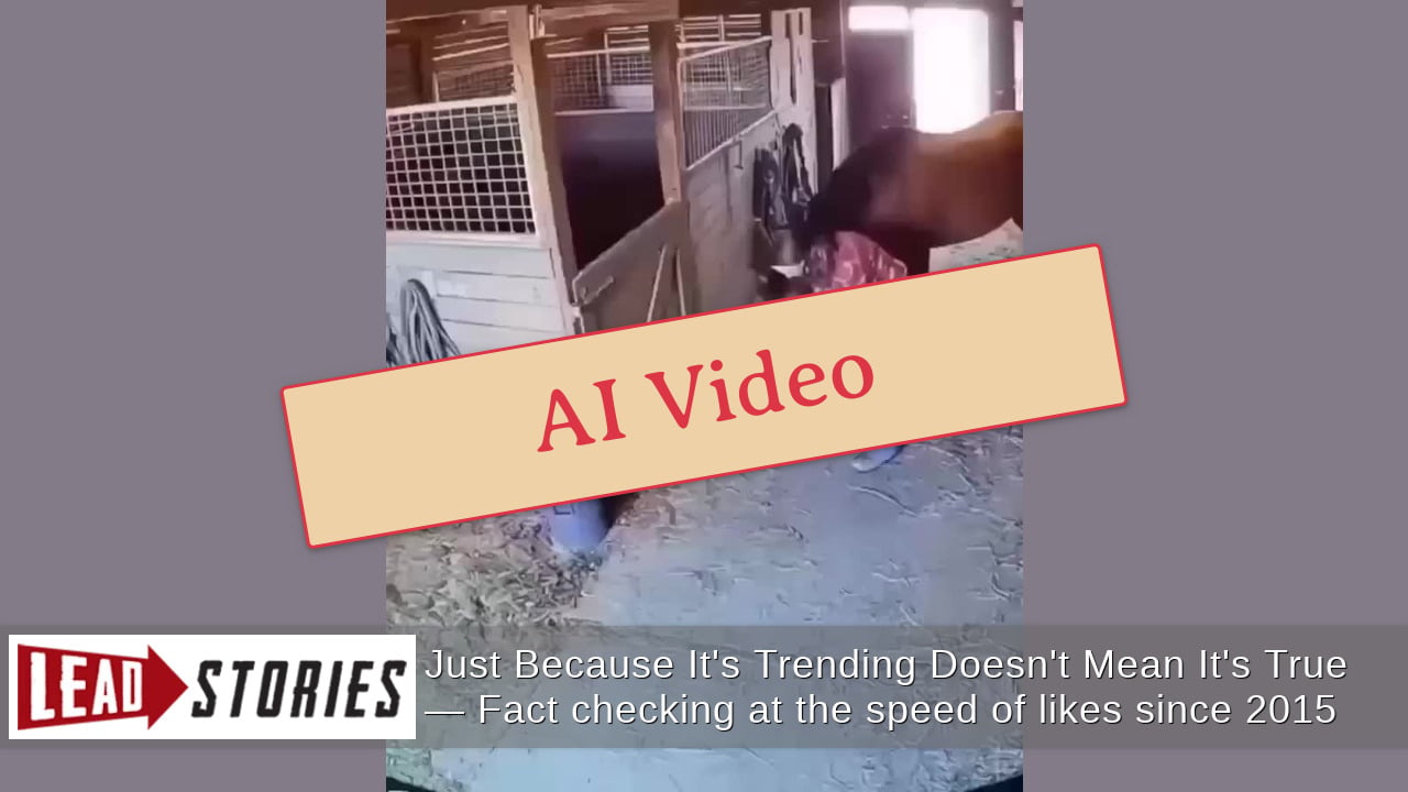 Fact Check: FAKE Video Of Horse Protecting Owner After Earthquake In ...