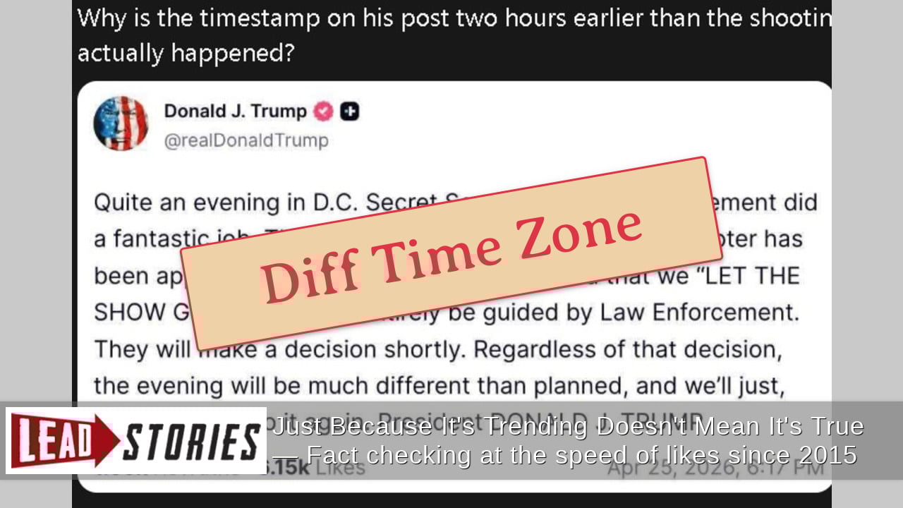 Fact Check: Trump Did NOT Post About The White House Correspondents ...