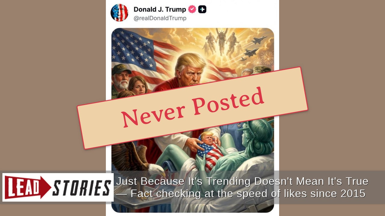 Fact Check: Donald Trump Did NOT Post An Image Of Himself Helping Lady ...
