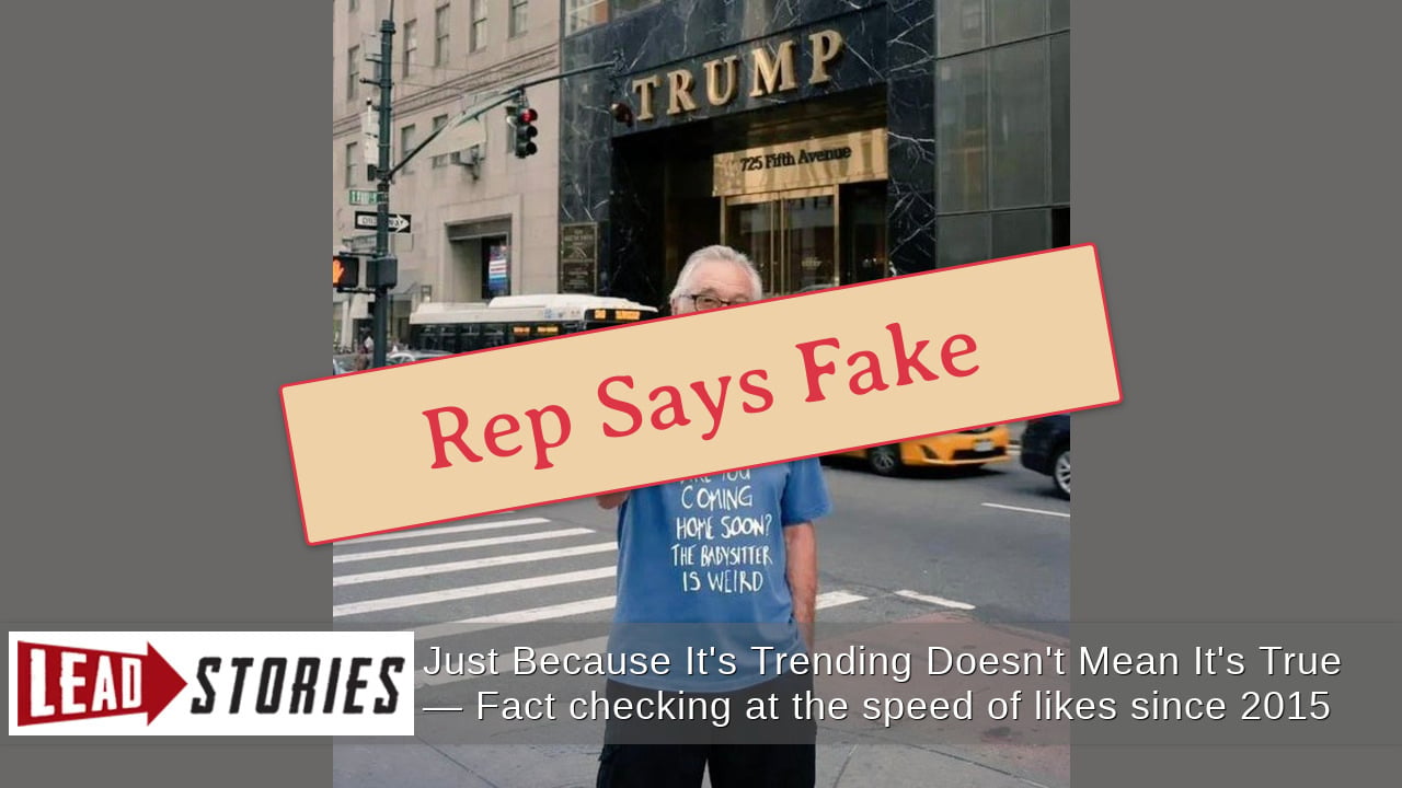 Fact Check: FAKE Photo Shows Robert DeNiro Flipping The Bird In Front ...
