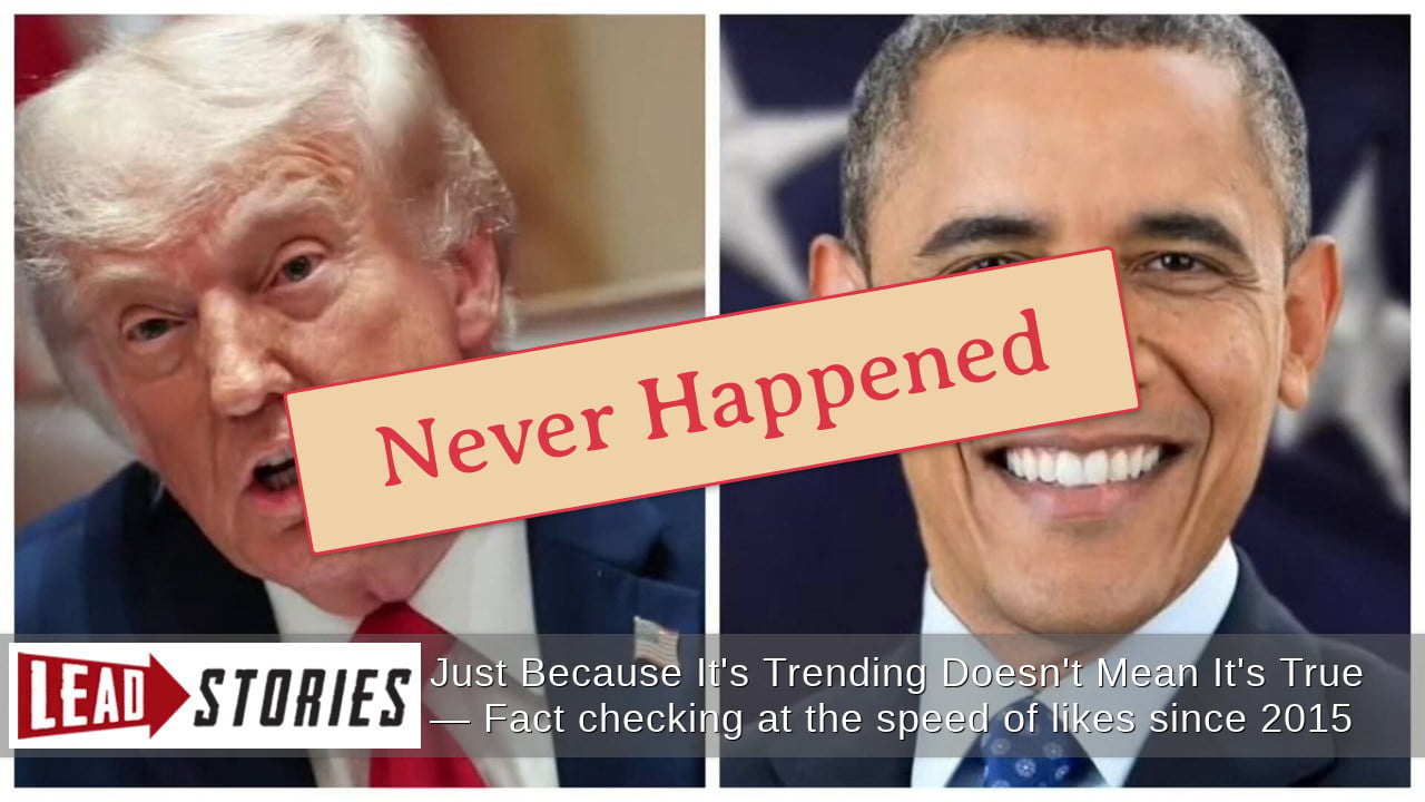 Fact Check: FAKE Meme Shows 'Epic' Trump-Obama Exchange About Iran ...