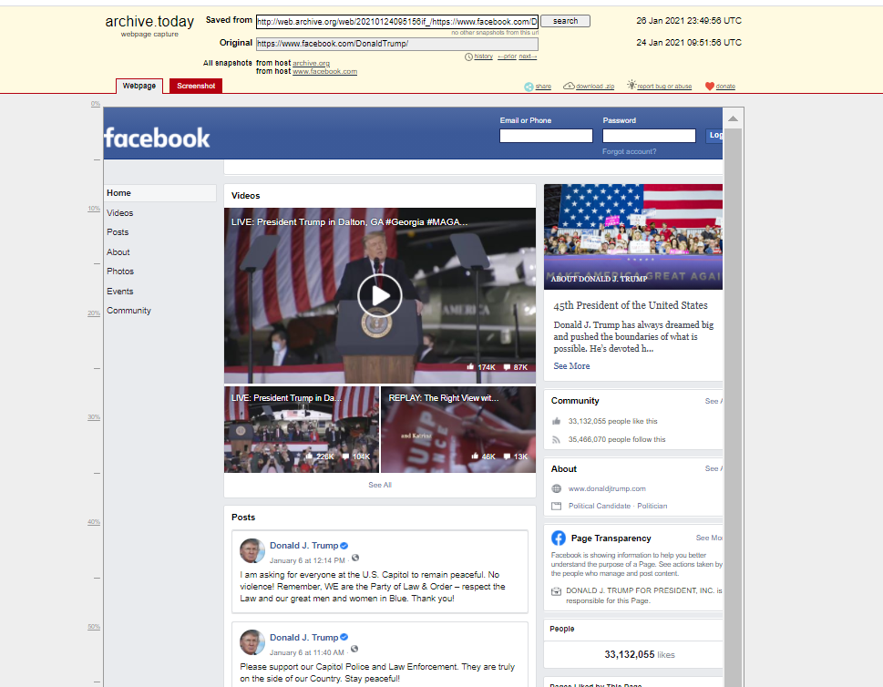 Fact Check: Donald Trump's Facebook And Instagram Accounts Have NOT ...